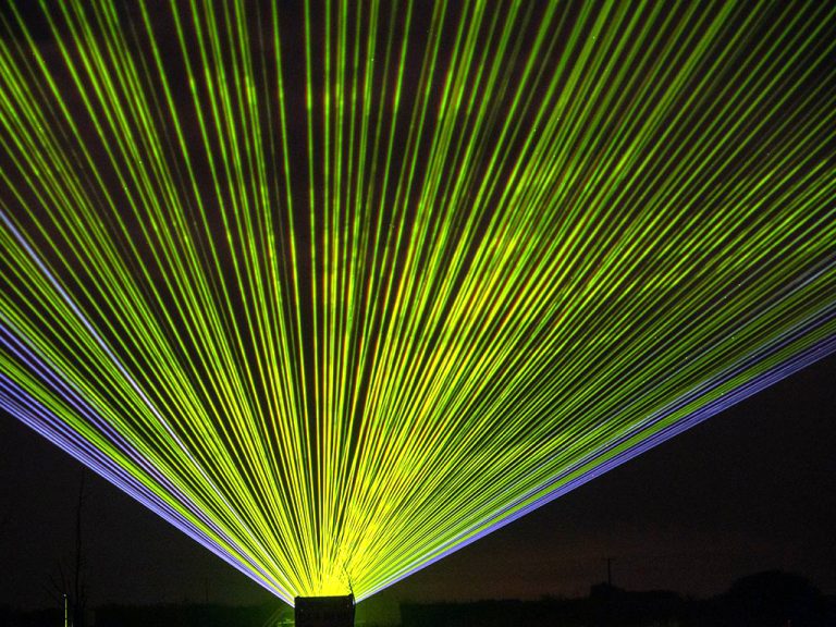 Laser beams sweep the night sky - The Holderness and Hornsea Gazette